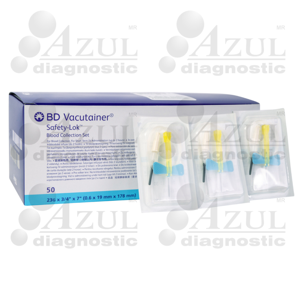 EQUIPO ALADO AZUL 23 X 19 MM / 7 (50 piezas) – Azul Diagnostic